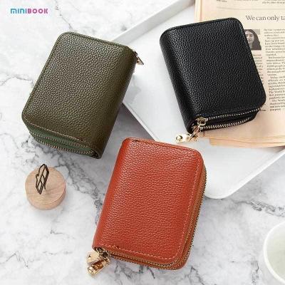 China Custom Mini RFID Blocking Zipper Coin Purse for Girls 8x6cm for sale