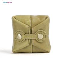 China Handmade Leather Coin Purse Small Retro Jewelry Storage Pouch Custom Logo Money Pocket Bag 10x8cm for sale