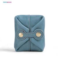 China Handmade Leather Coin Purse Small Retro Jewelry Storage Pouch Custom Logo Money Pocket Bag 10x8cm for sale