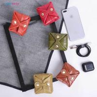 China Handmade Leather Coin Purse Small Retro Jewelry Storage Pouch Custom Logo Money Pocket Bag 10x8cm for sale