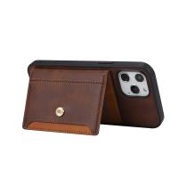 China Luxury PU Leather Phone Case with Card Sleeve for iPhone 15 Pro Max Shockproof for sale