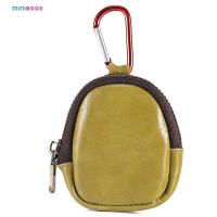 China Genuine Leather Mini Earphone Shell Keychain with Carabiner Hook for Daily Use for sale