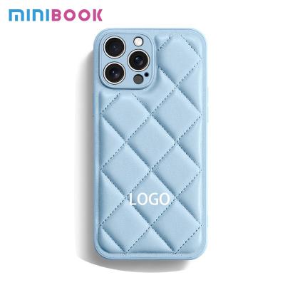 China PU Leather Winter Down Jacket Phone Case for iPhone 15 Pro Max Shockproof Waterproof for sale