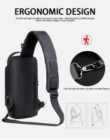 China MINIBOOK Anti Theft Multifunction Sling Cross Bag Polyester Shoulder Chest Bag for Quadcopter Toy USB Charging for sale