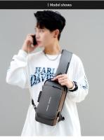China MINIBOOK Anti Theft Multifunction Sling Cross Bag Polyester Shoulder Chest Bag for Quadcopter Toy USB Charging for sale