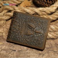 China Custom RFID Genuine Leather Men Wallet 15x10x5cm Slim Minimalist Cowhide Card Holder Wholesale for sale