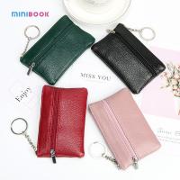 China ISO9001 Certified PU Leather Short Zipper Wallet 12x8x1cm Vintage Minibook Coin Purse for sale