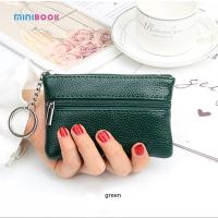 China ISO9001 Certified PU Leather Short Zipper Wallet 12x8x1cm Vintage Minibook Coin Purse for sale