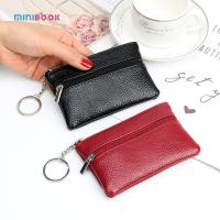 China ISO9001 Certified PU Leather Short Zipper Wallet 12x8x1cm Vintage Minibook Coin Purse for sale