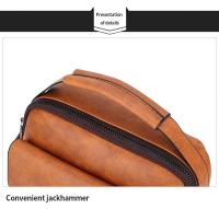 China Custom PU Leather Messenger Bag for Office Vintage Style Waterproof Men Bag 15.6 Inch for sale
