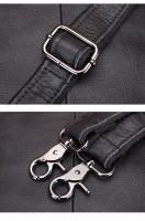 China Genuine Leather Men Messenger Bag Vintage Calfskin Crossbody Shoulder Bag 40cm for sale
