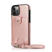 China Men's Crossbody Leather Case for iPhone 12 Pro Max Shockproof 6.7 inch for sale