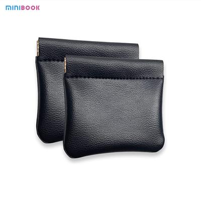 China Unisex PU Leather Portable Headphone Protection Bag Wallet with Custom Logo Low MOQ for sale