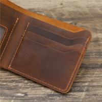 China Vintage Men Genuine Leather Coin Purse with Zipper Animal Print Pattern 3 Pcs MOQ for sale