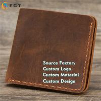 China Vintage Men Genuine Leather Coin Purse with Zipper Animal Print Pattern 3 Pcs MOQ for sale