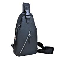 China Genuine Leather Waist Bag for Men Sling Crossbody 32x17x7 cm Custom Logo for sale