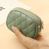China Minibook Genuine Cowhide Leather Ladies Wallet Key Chain Pouch 11.5x8.5x3.5cm for sale