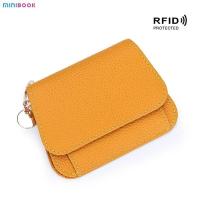 China Genuine Leather Candy Color Portable Wallet Clutch Coin Purse for Girls 20cm for sale
