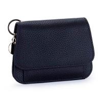 China Genuine Leather Candy Color Portable Wallet Clutch Coin Purse for Girls 20cm for sale