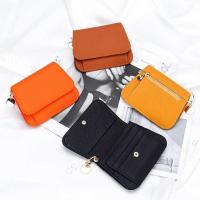 China Genuine Leather Candy Color Portable Wallet Clutch Coin Purse for Girls 20cm for sale