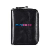 China Unisex Leather Coin Purse with RFID Blocking Zipper Closure Large Capacity 8x5cm for sale