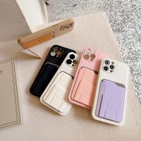 China PU Leather Phone Case for iPhone 11 12 13 14 15 Pro Max with Kickstand Holder Shockproof for sale