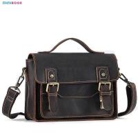 China Vintage Messenger Bag Minibook Style 15.6 Inch Laptop Shoulder Bag for Daily Use for sale