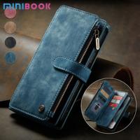 China Genuine Leather Magnetic Wallet Flip Phone Case with Lanyard Strap for Samsung 16cm 8cm for sale