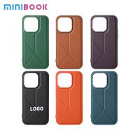 China Luxury PU Leather Phone Case for iPhone 14 13 12 Series Shockproof Wireless Charging Compatible for sale
