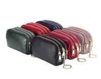 China Genuine Leather Coin Purse Multi-function Key Bag Wallet 13cm x 7.5cm x 5.5cm for sale