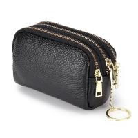 China Genuine Leather Coin Purse Multi-function Key Bag Wallet 13cm x 7.5cm x 5.5cm for sale
