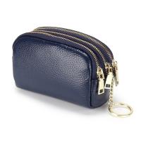 China Genuine Leather Coin Purse Multi-function Key Bag Wallet 13cm x 7.5cm x 5.5cm for sale