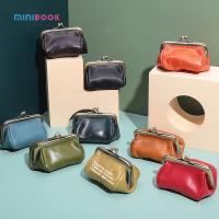 China OEM ODM Genuine Leather Minibook Ladies Wallet 5cmx7cmx9cm Handmade Gold Storage for sale