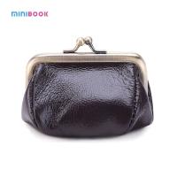 China OEM ODM Genuine Leather Minibook Ladies Wallet 5cmx7cmx9cm Handmade Gold Storage for sale