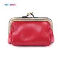 China OEM ODM Genuine Leather Minibook Ladies Wallet 5cmx7cmx9cm Handmade Gold Storage for sale