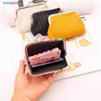 China Custom Logo 4 Inch Weave Coin Pouch Women Wallet Minibook for Daily Organization for sale