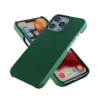 China Luxury Genuine Leather Ultra Thin Protective Phone Case for iPhone 15 Pro Max Shockproof Wireless Charging for sale