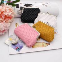 China Custom Logo 4 Inch Weave Coin Pouch Women Wallet Minibook for Daily Organization for sale