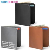 China Custom Logo PU Leather Passport Cover Card Holder Wallet for Travel 12cm for sale