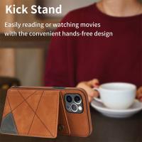 China Luxury PU Leather Wallet Phone Case for iPhone 15 Pro Max with Holder Shockproof for sale