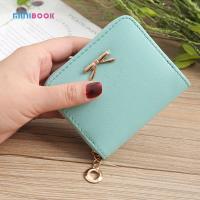 China Custom Bowknot Letter Logo Small Zipper Coin Purse 10x8x2 cm PU Leather for sale