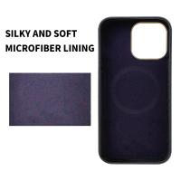 China Private Mold Lychee Pattern PU Leather Phone Case for iPhone 13 14 15 Shockproof Cover for sale