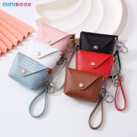 China Custom Logo Genuine Leather Minibook Coin Purse 15cm x 10cm Coin Lanyard Bag for sale
