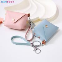 China Custom Logo Genuine Leather Minibook Coin Purse 15cm x 10cm Coin Lanyard Bag for sale