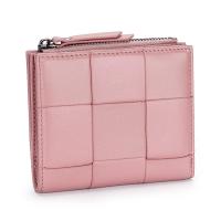 China Genuine Leather RFID Blocking Zipper Wallet for Women 11.5cm x 9.5cm for sale