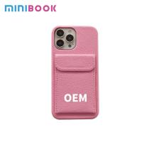 China PU Leather Card Holder Phone Case for iPhone Shockproof Luxury Design with Wireless Charging Support for sale