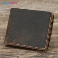 China Open Closure Minibook Genuine Leather Multi-function Card Holder Clip Wallet for Men for sale