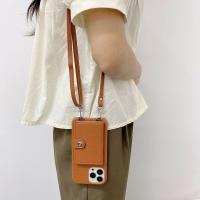 China Luxury Handmade Litchi Leather Phone Case for iPhone 13 Pro Shockproof PU Cover for sale
