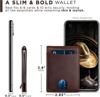 China Men's Genuine Leather RFID Blocking Wallet with Money Clip 15-25 Days Delivery for sale