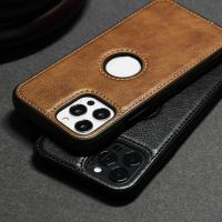 China Shockproof Luxury PU Leather Phone Case for iPhone 14 13 12 11 Pro Max Back Cover for sale